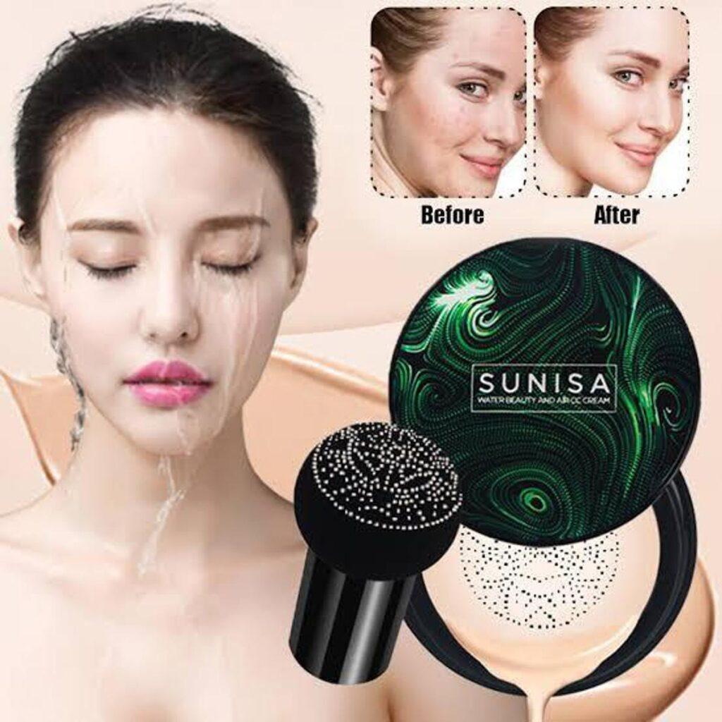 Original Sunisa 3 In 1 Air Cushion Cc And Bb Cream Waterproof Foundation Cream - Excel Store