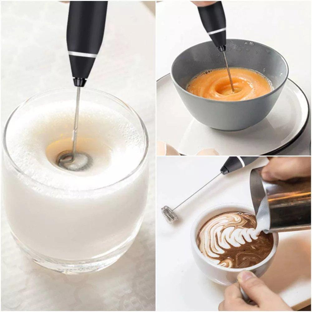 Rechargeable Handheld Electric Coffee Mixer Adjustable Milk Frother Egg ...
