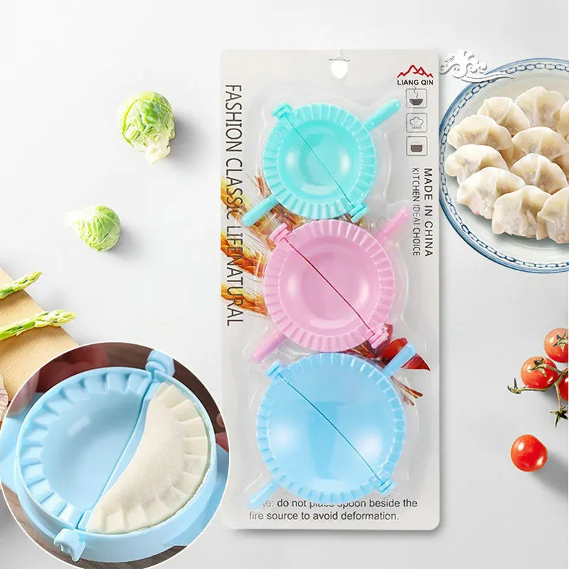 3 Pcs Kitchen Helper Dumpling Mold Hardbound - Excel Store