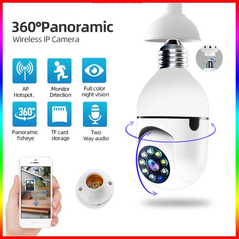 Wifi Bulb Camera Full Color Night Vision Indoor - Excel Store