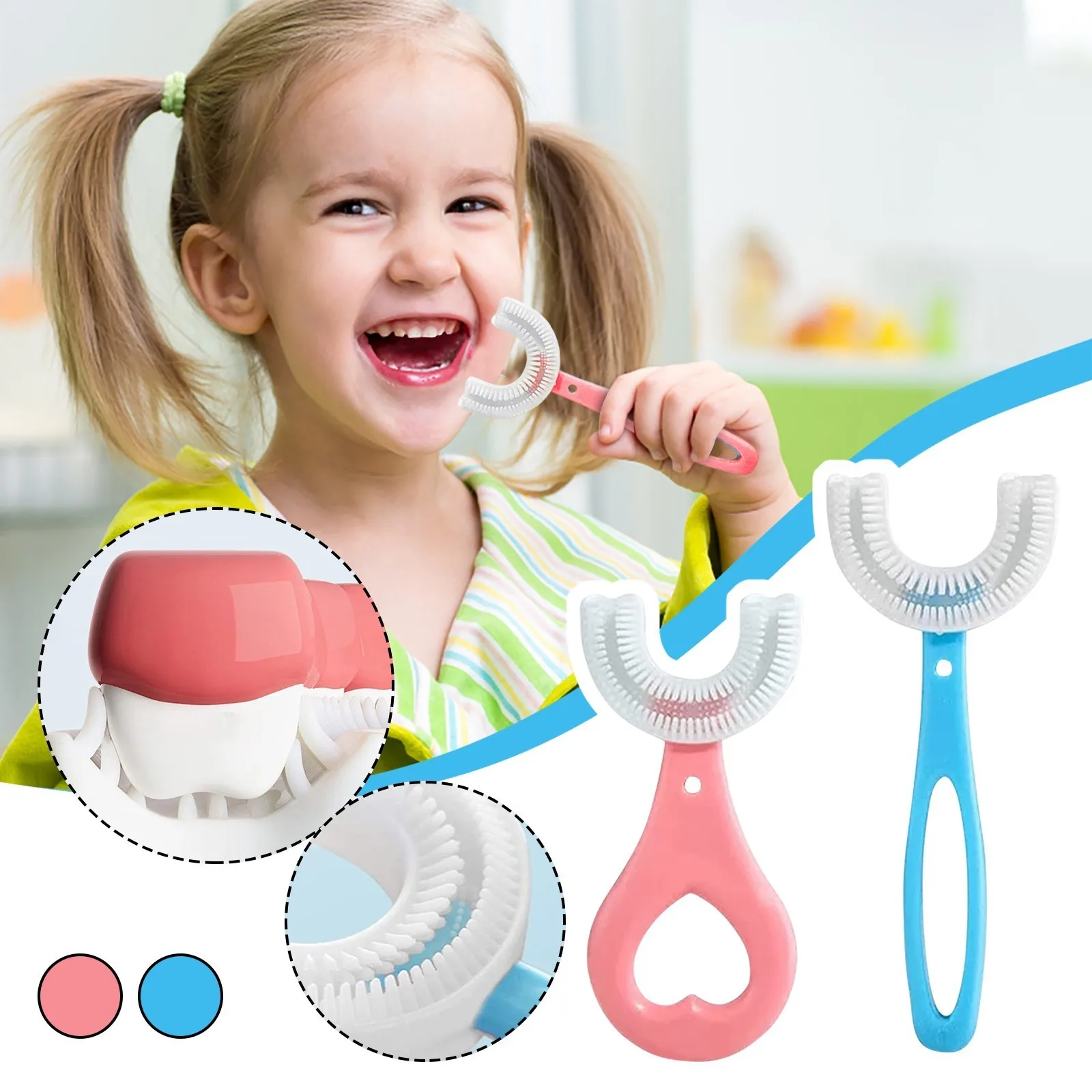 Kids U Shaped Toothbrush For Toddlers And Child - Excel Store