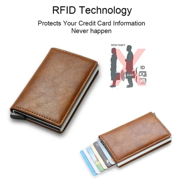 Rfid Credit Card Holder Men Wallets Bank Cardholder Case - Excel Store
