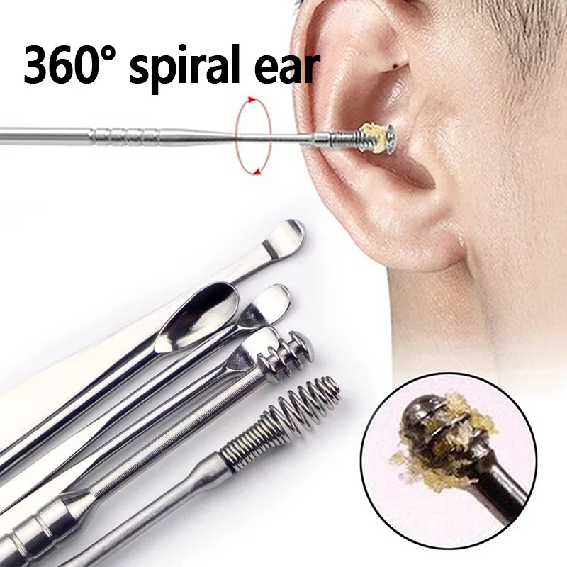6pcs/set Stainless Steel Ear Picking Tool Set Ear Cleaner - Excel Store