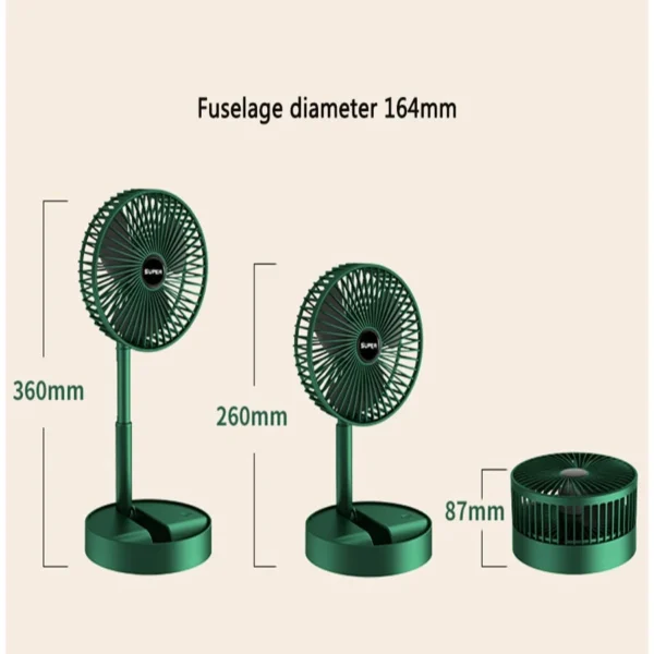 Mini Desktop Foldable Fan Portable USB Rechargeable - Excel Store