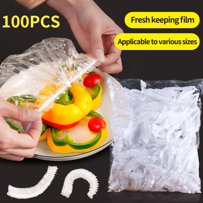 100-PCS Color Disposable Food Cover Wrap Food-Grade - Excel Store