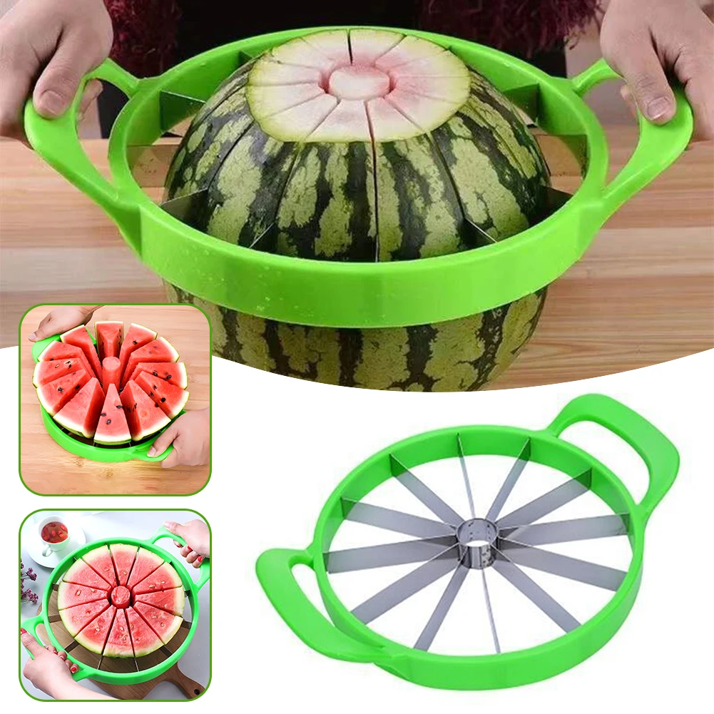 Large Watermelon Slicer Cutter Stainless Steel Fruit Slicing Tool ...