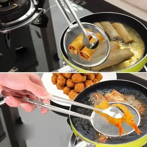 Kitchen Cooking Filter Spoon Clip Stainless Steel - Excel Store