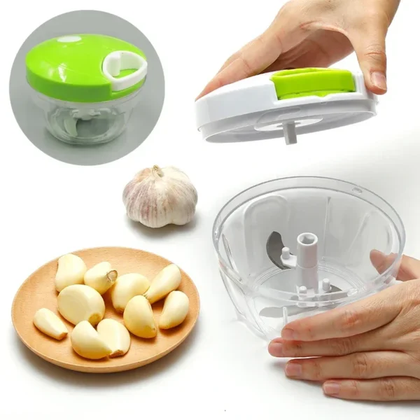 Manual Food Chopper Hand Pull String Vegetable Garlic Cutter - Excel Store