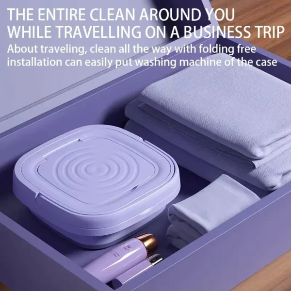 Folding Washing Machine Portable Travel Washing Machine - Excel Store