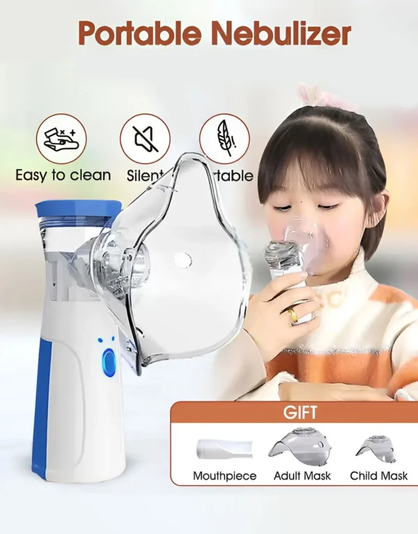 USB Portable Humidifying Nebulizer Handheld Medical Grade Mesh Atomizer ...